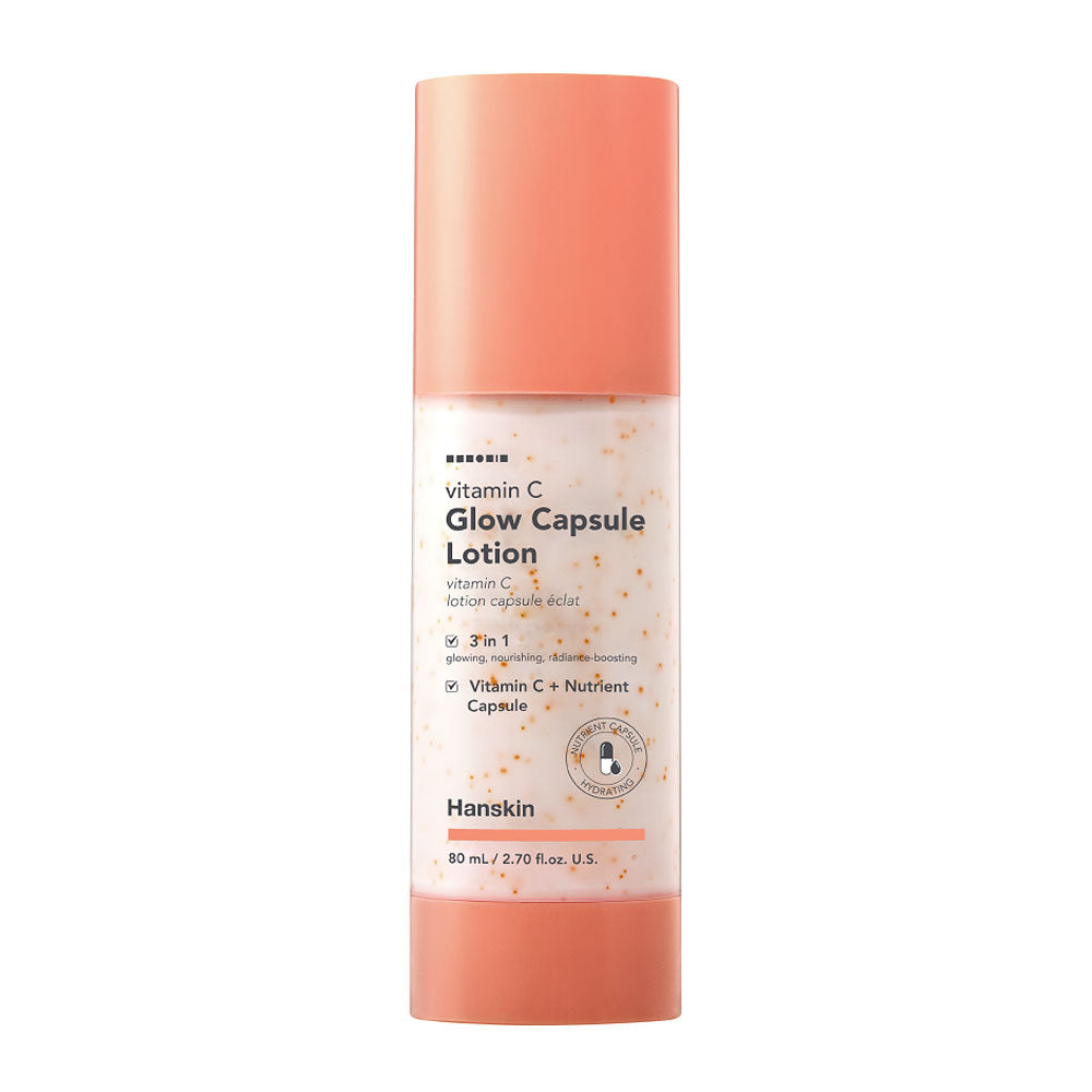 HANSKIN Vitamin C Glow Capsule Lotion - Peaches&Creme Korean Skincare ...